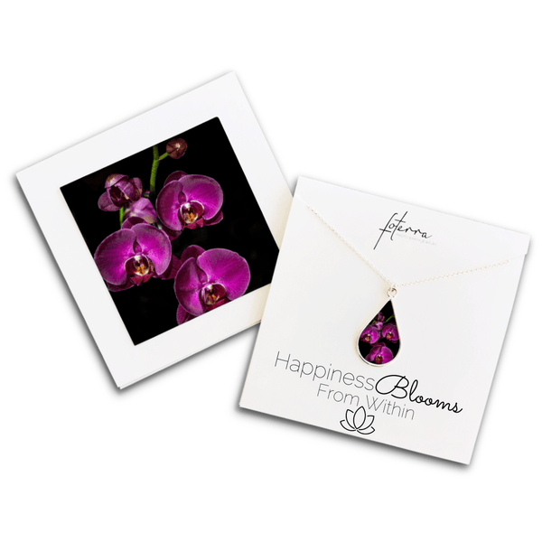Orchid Necklace - Foterra Jewelry