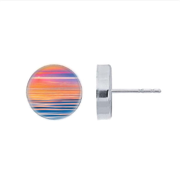 Row Boat Ripples Post Earrings - Foterra Jewelry
